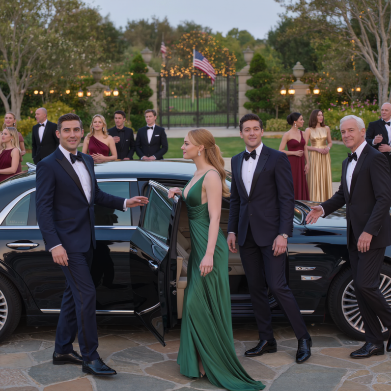 He told me not to embarrass him at the luxury estate dinner. He leaned ...